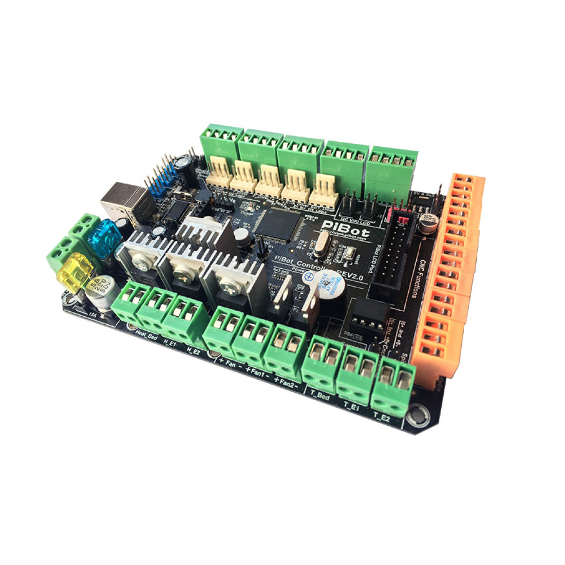 PiBot Controller Board Rev2.0 (CNC and 3D Printer 2 in 1)